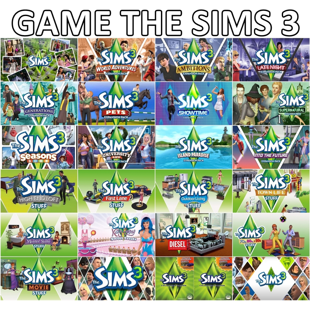 Jual The Sims 3 Complete Collection FULL DLC Game PC Laptop | Shopee ...