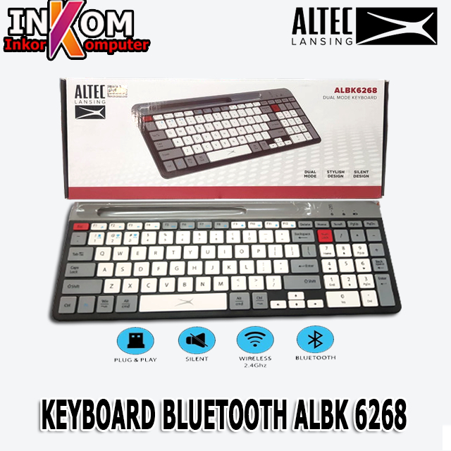 Jual Keyboard Bluetooth Dual Mode Wireless Altec ALBK6268 | Shopee ...