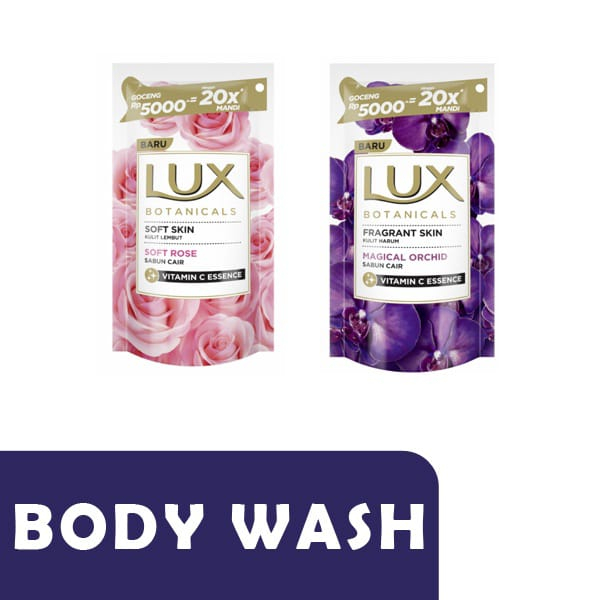 Jual ARJUNA LUX SABUN MANDI CAIR / LUX BOTANICALS SABUN CAIR 85ML Unilever KT2 | Shopee Indonesia