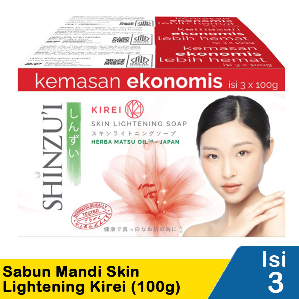 Jual shinzui skin lightening bar soap SABUN SHINZUI MATSU/KIREI kemasan ...