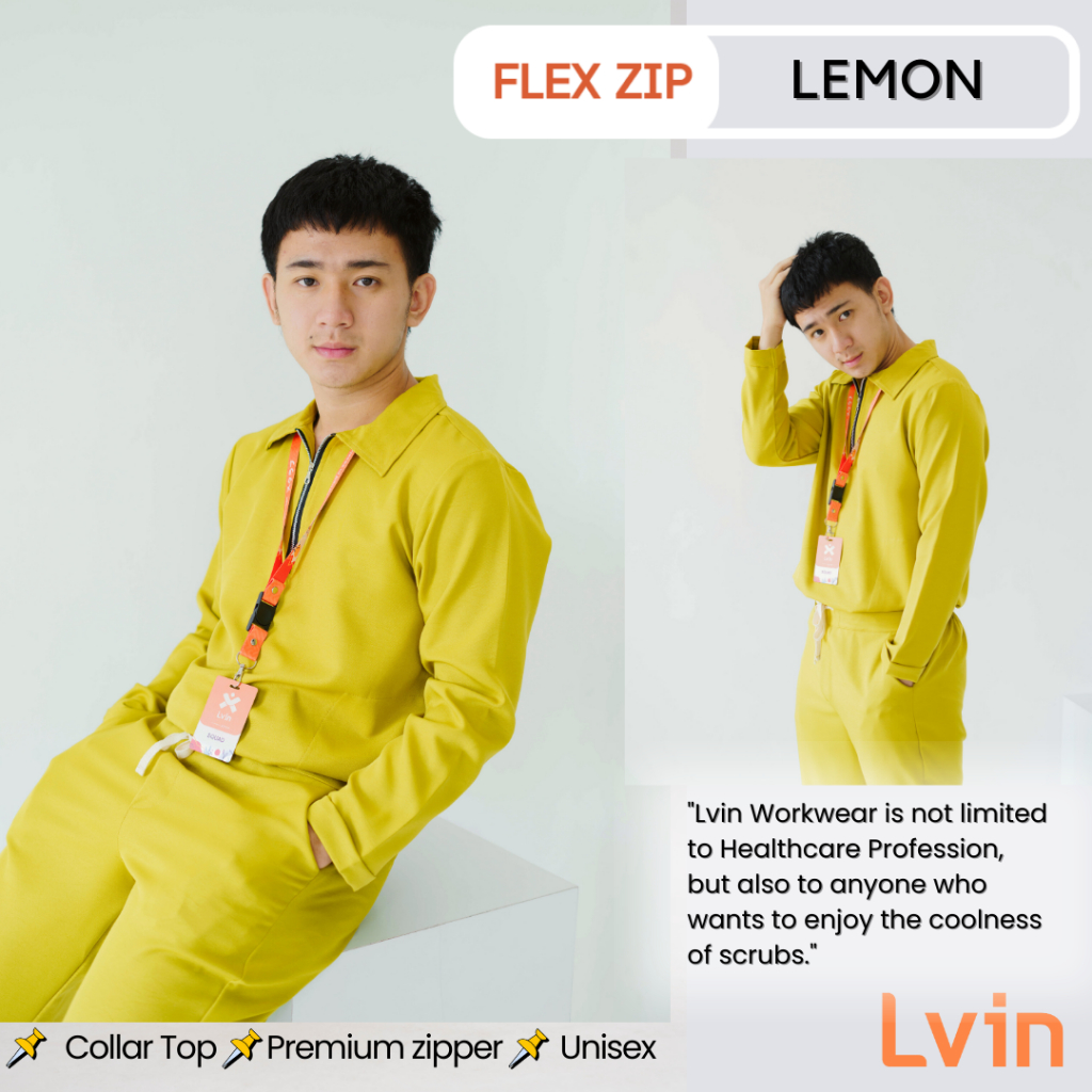 Jual [ Lvin ] FLEX FIT ZIPPER - Baju OKA Lengan Panjang / Baju Jaga ...