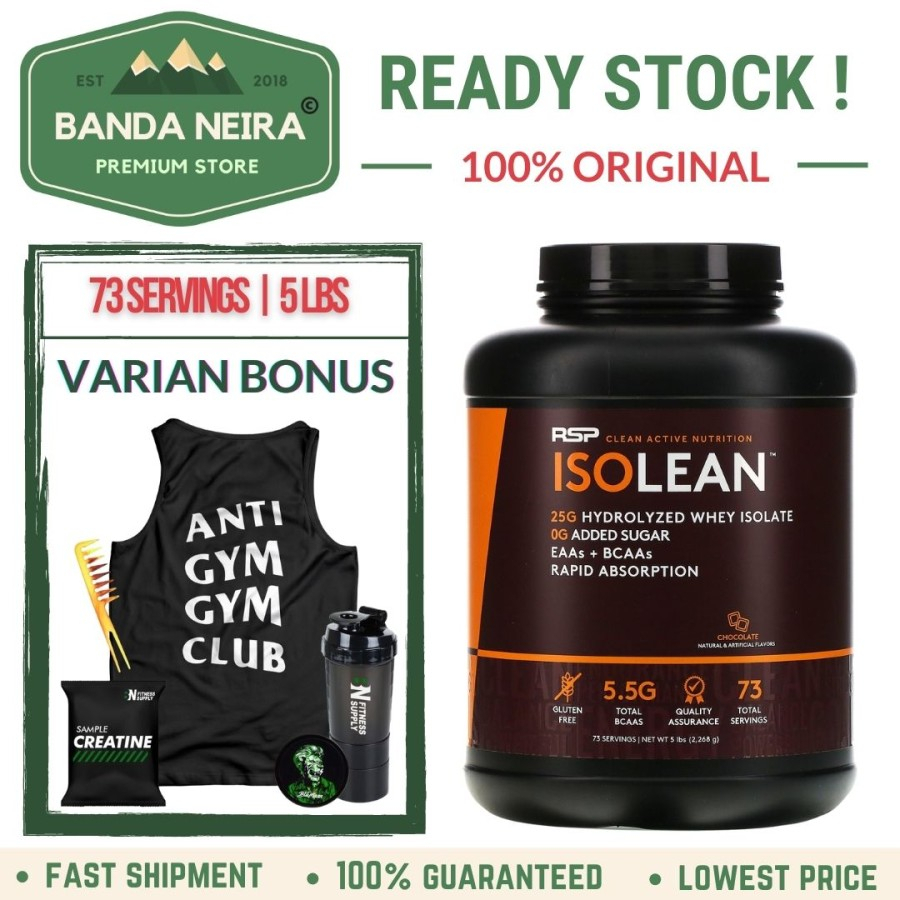 Jual RSP ISOLEAN ISO LEAN HYDROLIZED Whey Protein Isolate | 5 LBS | 73 ...