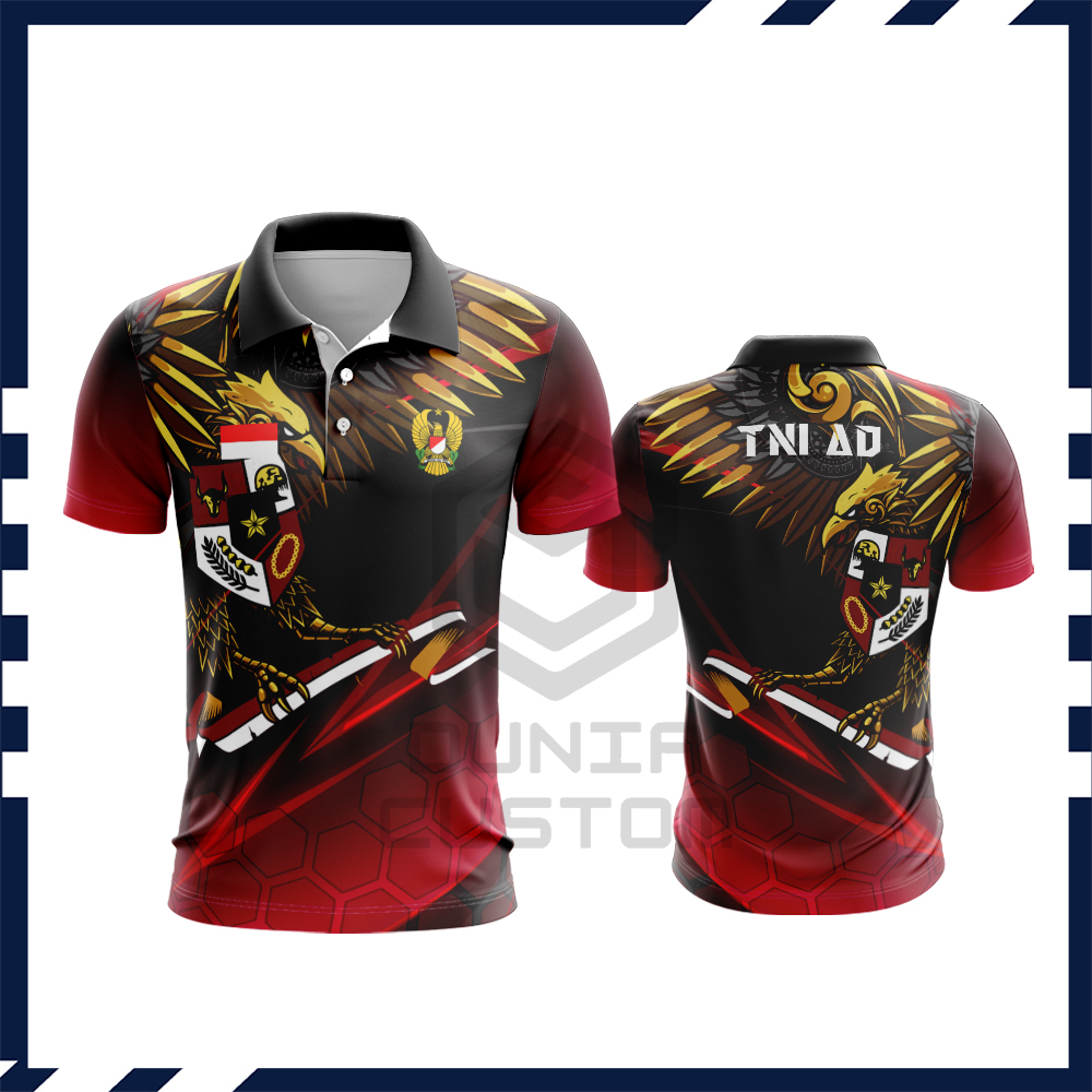 Jual Jersey TNI / Baju Jersey TNI AD Fullprint / Kaos Baju Jersey TNI AD / Kaos Polo Wangki Pria ...