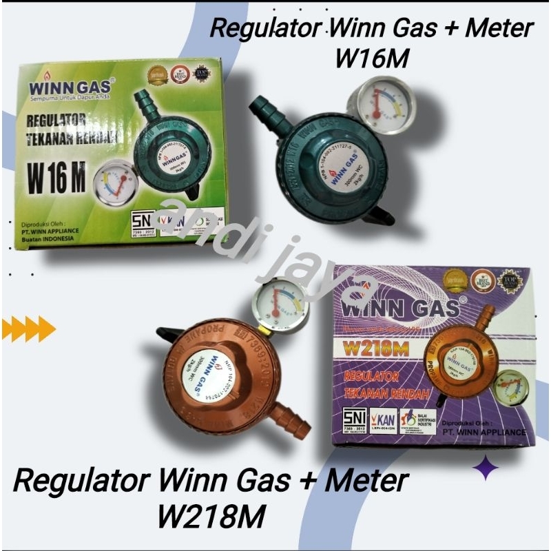 Jual Regulator Winn Gas + Meter W16M / W218M / W28M | Shopee Indonesia