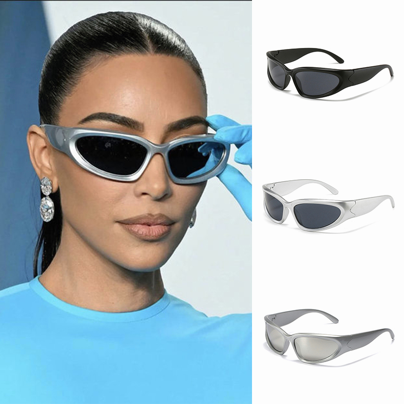 Jual COD Cyberpunk Kacamata Hitam Y2K Gaya Hip Hop Kaca Mata Bersepeda Polarized Uv400 Gaya ...