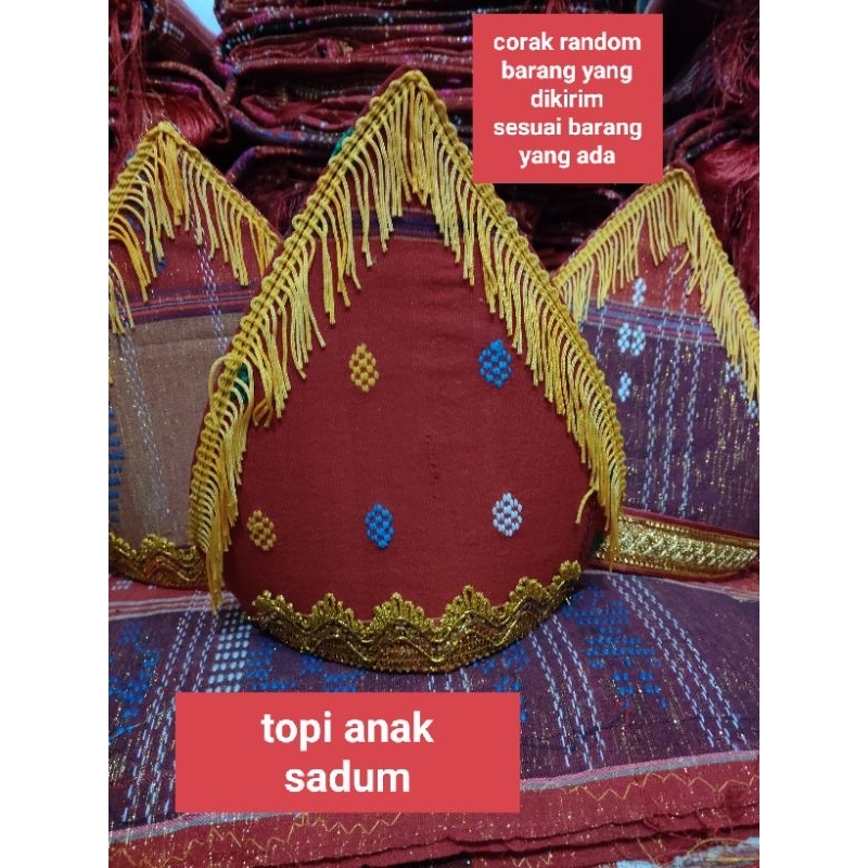Jual sortali ikat kepala dan ikat pinggang anak pesta adat batak/penari ...