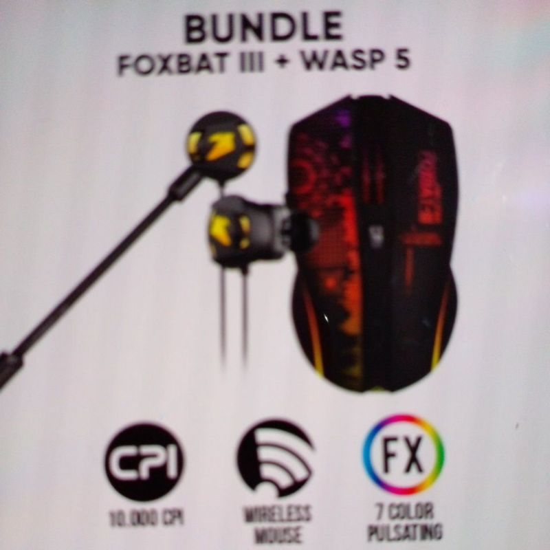 Jual mikoyan foxbat III wireless gaming mouse by armageddon | Shopee ...