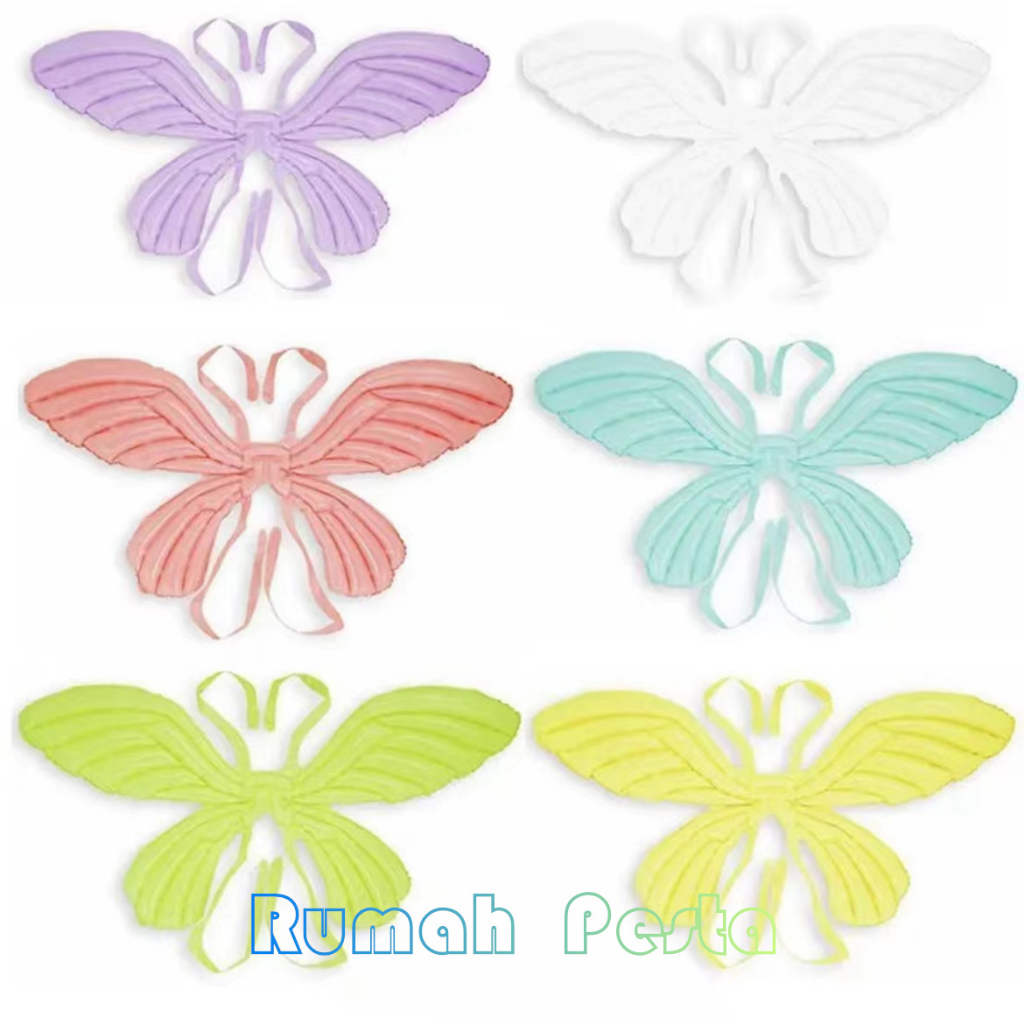 Jual Balon Foil Sayap Kupu Sayap Kupu-Kupu Malaikat Mainan Aluminium ...