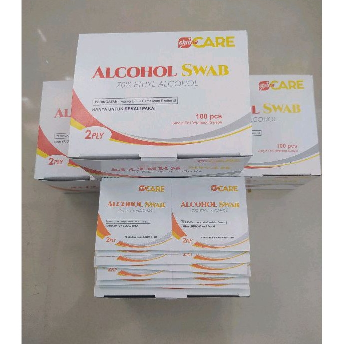 Jual Alcohol Swab 2 Ply Chrona Care 100's | Shopee Indonesia