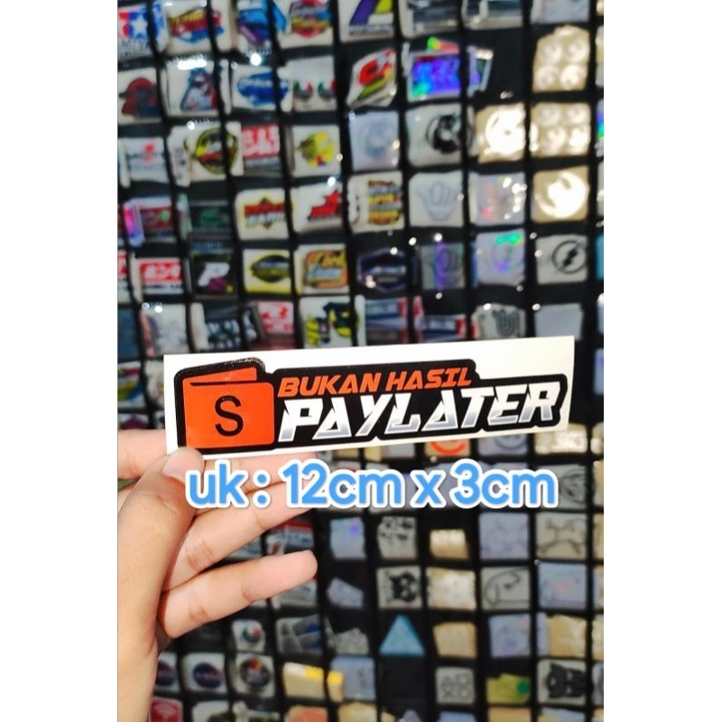 Jual sticker printing BUKAN HASIL SHOPEE PAYLATER | Shopee Indonesia