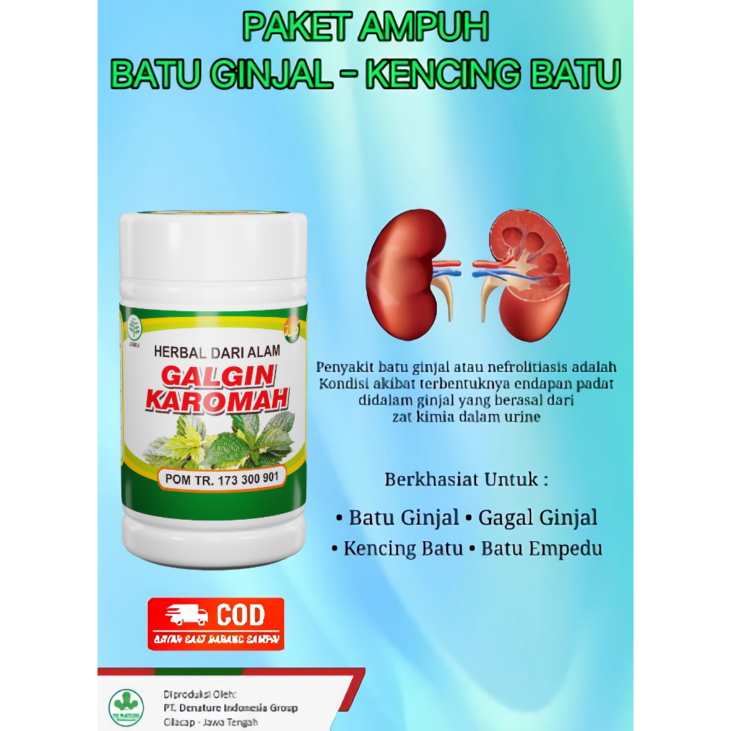 Jual Obat Herbal Untuk Mengeluarkan Batu Ginjal Pada Pria Dan Wanita - Galgin Karomah De Nature ...