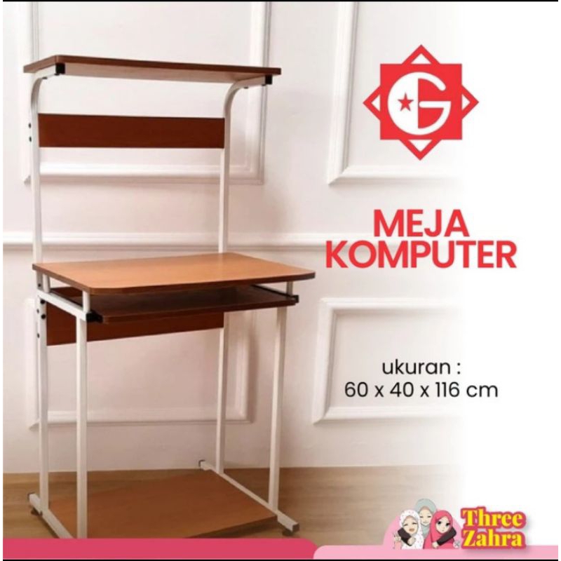 Jual Meja Komputer / meja rangka besi / minimalis / GRACE / rak ...
