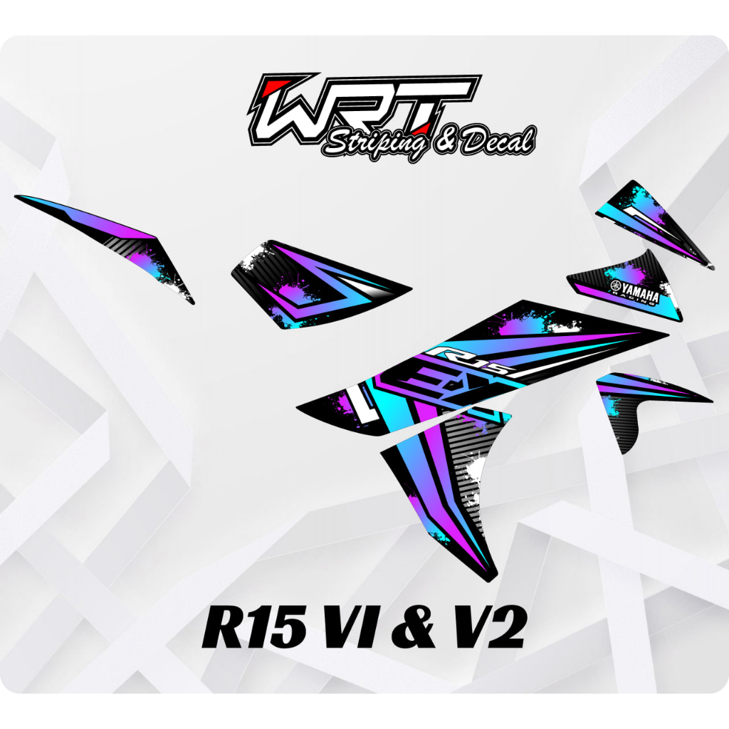 Jual Striping R15-Decal R15-Stiker Transparan R15-Stiker R15 Rainbow ...