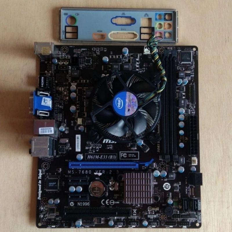 Jual PAKET CORE i3 3220 3.3ghz DAN MOBO MSI H61 DDR3 DAN FAN INTEL ...