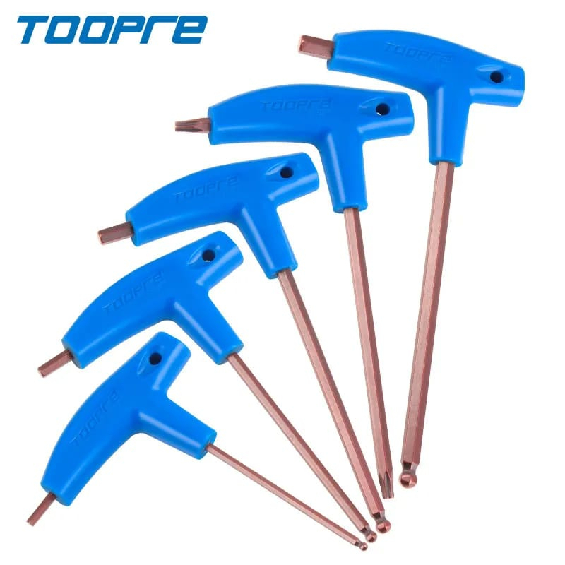 Jual Toopre Tool Kunci L Allen hex key gagang T ballpoint 3/4/5/6 mm ...