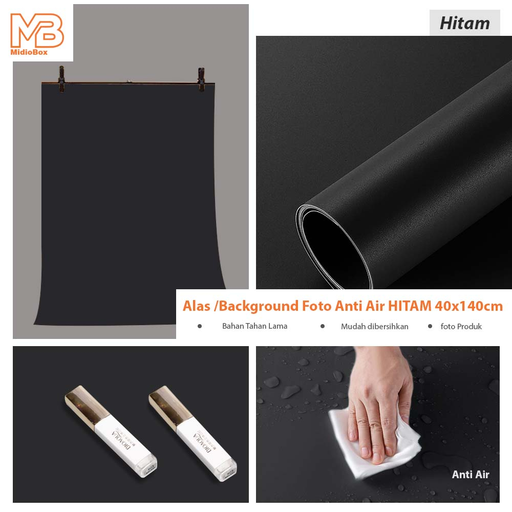 Jual Midio Mini Photo Studio Background Hitam 40x140cm | Shopee Indonesia