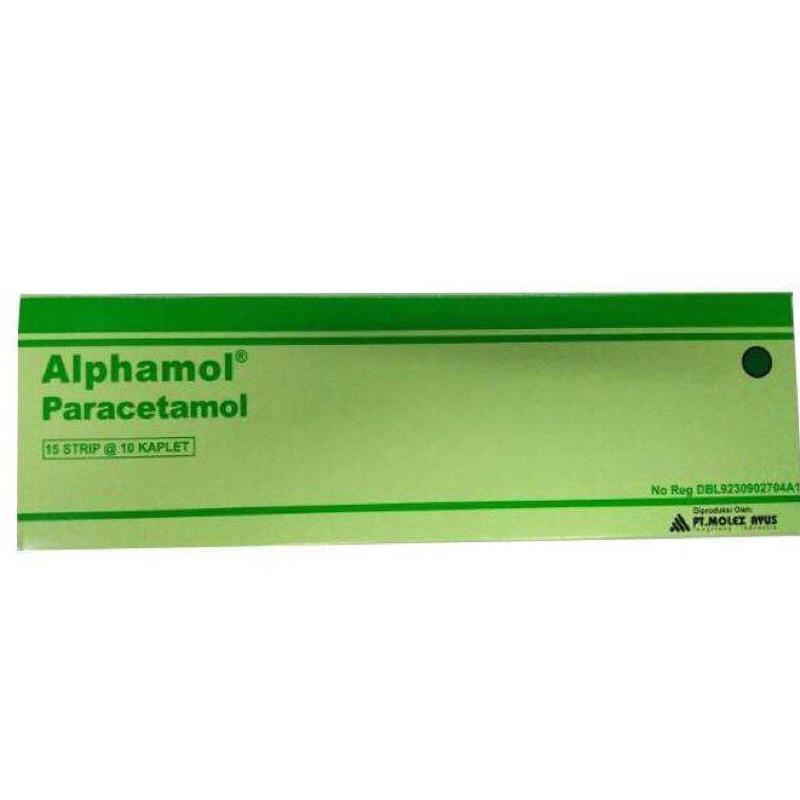 Jual ALPHAMOL PARACETAMOL 600mg Box isi 10 strip | Shopee Indonesia