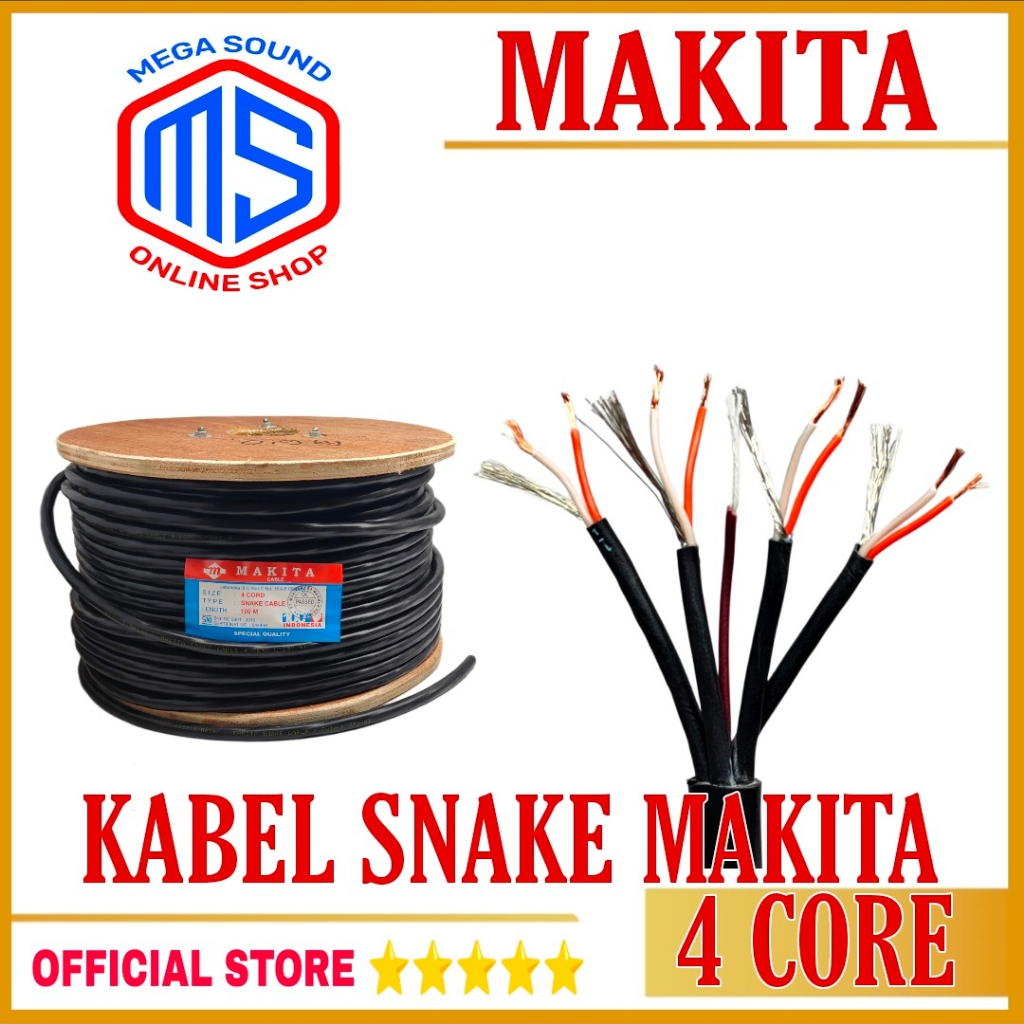 Jual Kabel Snake Makita 4 Cord Tembaga Murni 100M | Shopee Indonesia