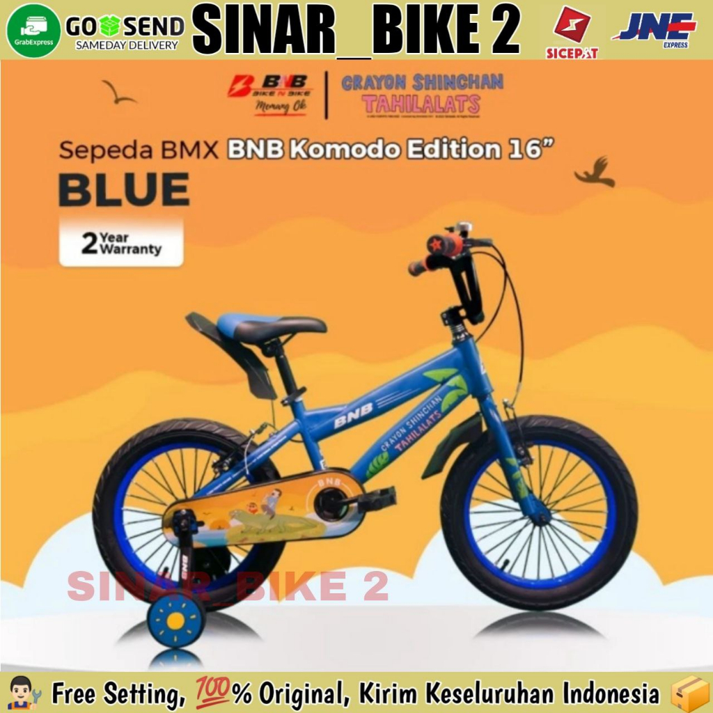 Jual Sepeda Bmx Anak BNB Komodo Ukuran 16 inch Shinchan x Tahilalats ...