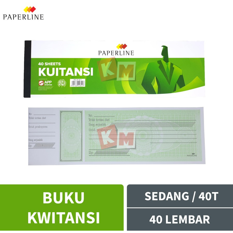 Jual Buku Kwitansi Sedang Tanggung Paperline 40 Lembar Kuitansi PPL KT 40 T | Shopee Indonesia