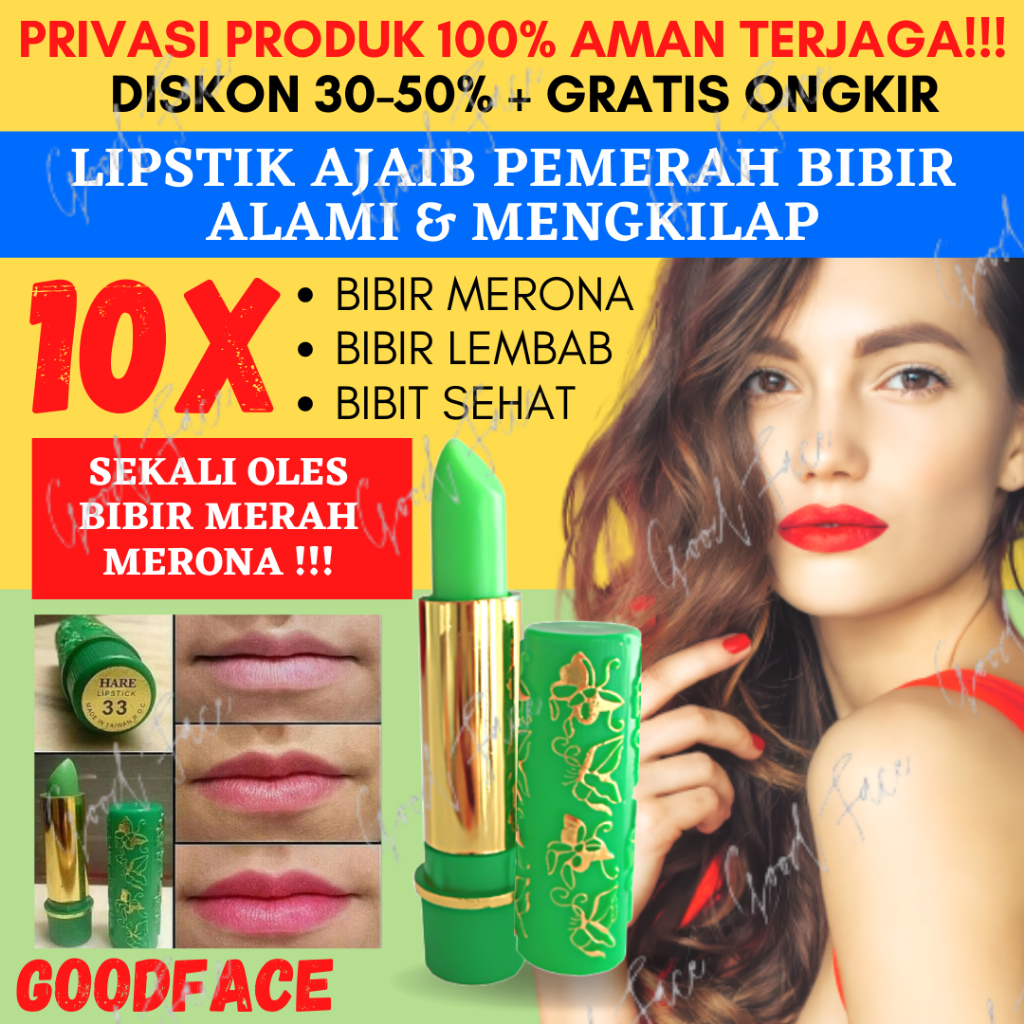 Jual LIPSTIK NATURAL ARAB LIPSTIK BERUBAH WARNA LIP ARAB HARE ORIGINAL ...