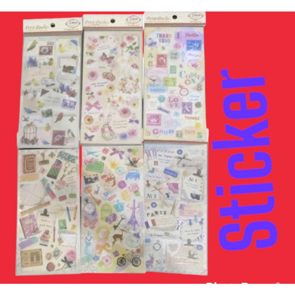 Jual sticker funny dan pettit poche quality import isi 2 pc per pack ...