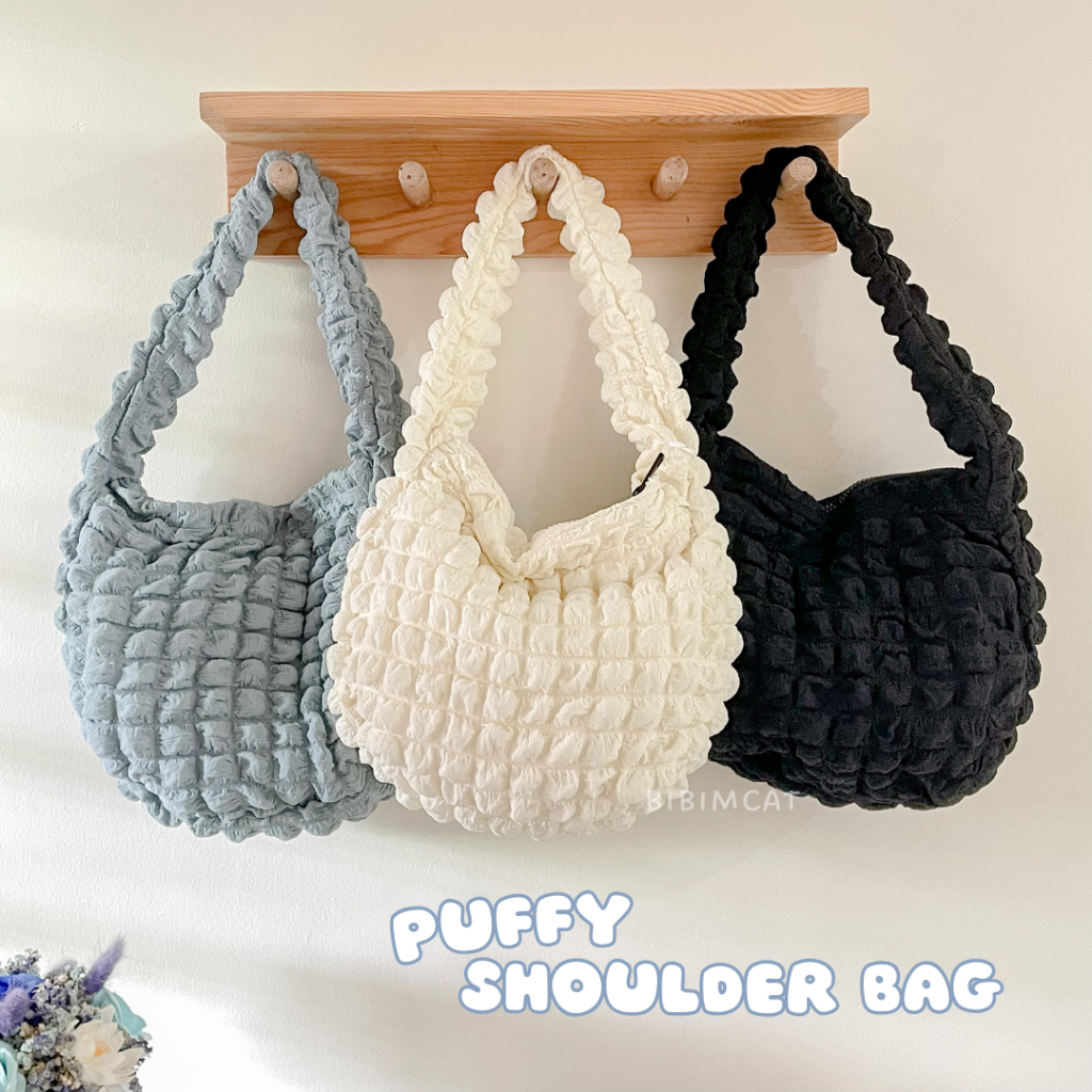 Jual Puffy Shoulder Bag / Tas Wanita Quilted Pillow Korea Bag | Shopee ...