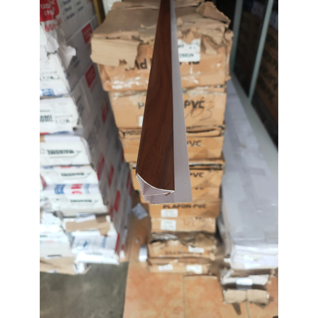 Jual list minimalis list tutup list tembok list profil serat kayu jati ...