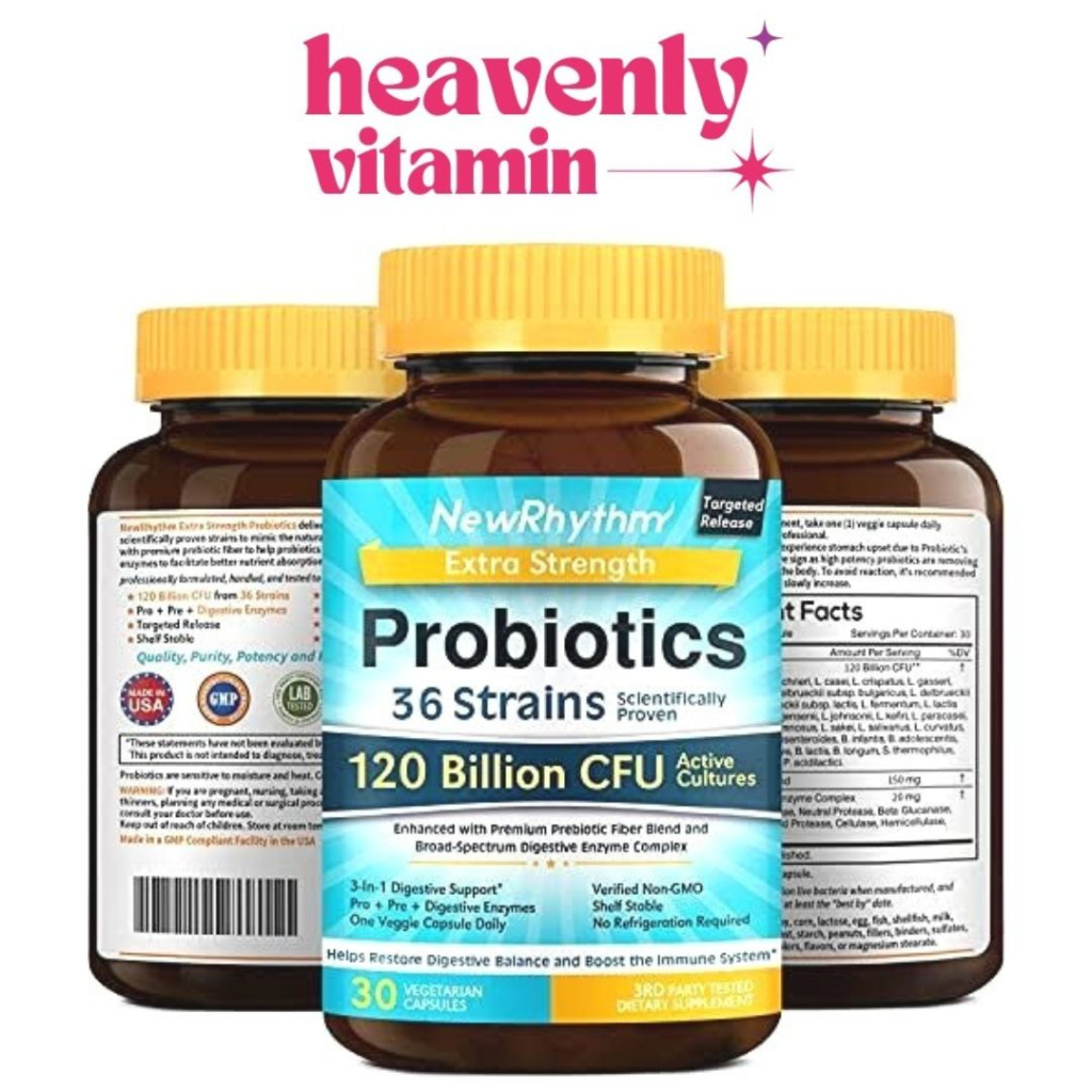 Jual New Rhythm NewRhythm Extra Strength Probiotics 120 Billion CFU-30 ...