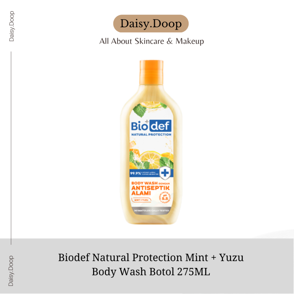 Jual Biodef Natural Protection Mint + Yuzu Body Wash Botol 275ML ...