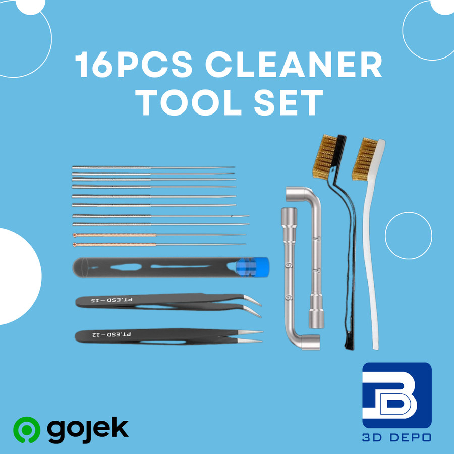 Jual 16Pcs 3D Printer Cleaner Tool Set with Cleaning Needles | Shopee ...