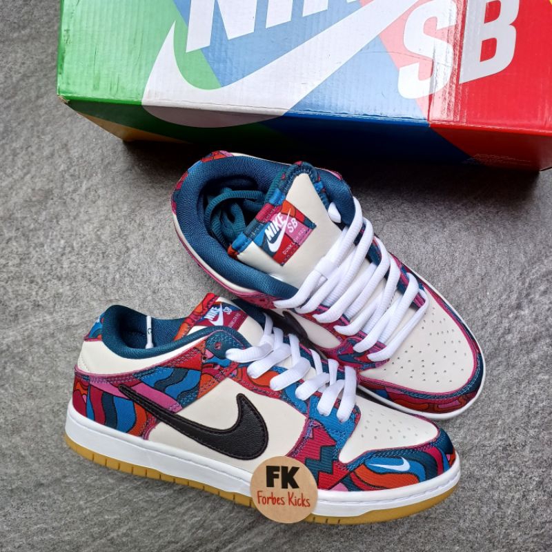 Jual Nike SB Dunk Low Pro Parra Abstract Art || atmos elephant print ...
