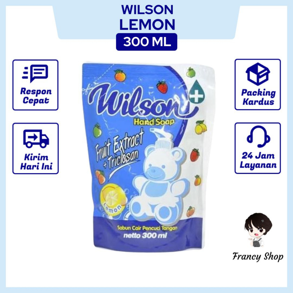 Jual Wilson Handsoap Refill Lemon Sabun Cuci Tangan 300 ML | Shopee Indonesia