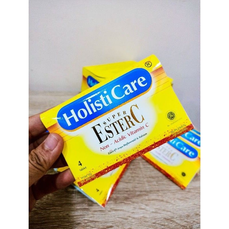 Jual Holisticare Ester C Strip isi 4 | Shopee Indonesia