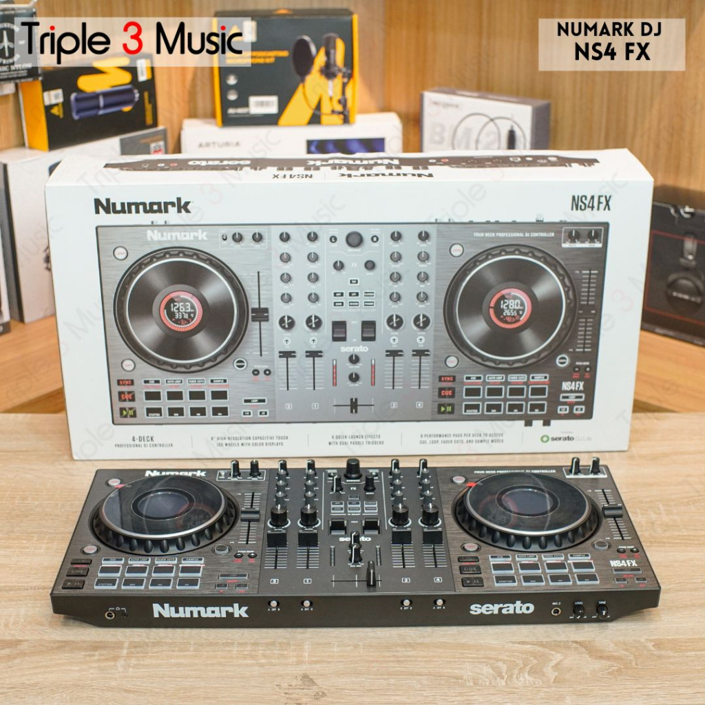 Jual NUMARK NS4FX USB DJ Controller 4 deck GARANSI RESMI | Shopee Indonesia