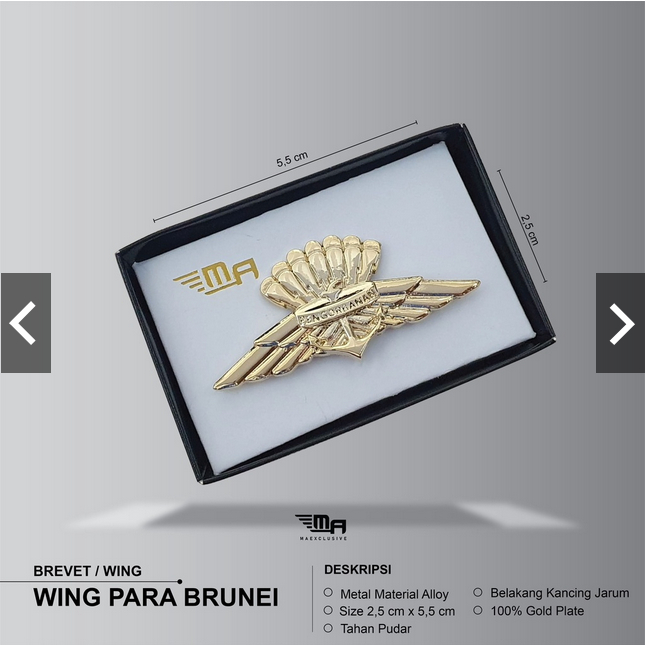 Jual BREVET WING PARA BRUNEI PIN BRIVET | Shopee Indonesia