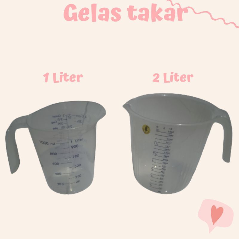 Jual GELAS UKUR / GELAS TAKAR PLASTIK 1000 ML ,2000 ML | Shopee Indonesia