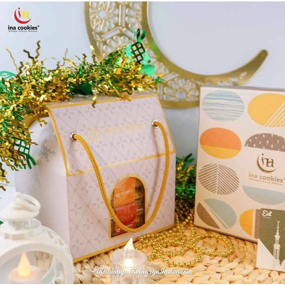 Jual Gable Box Hampers REGULER/KOMBINASI Ina Cookies. Kue kering murah ...