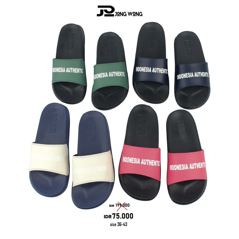 Jual Jong Wong Official - Original Inauth Sandal Slide Pria Dan Wanita ...