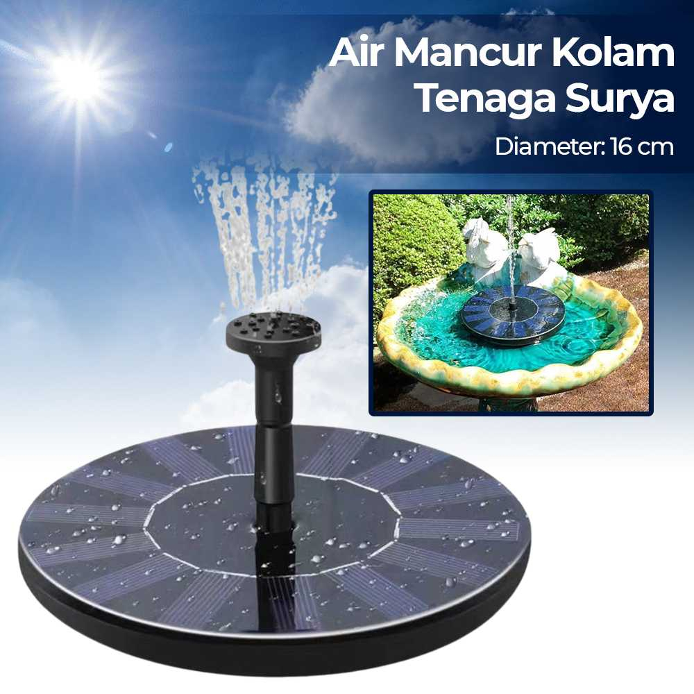 Jual Pancuran Kolam Ikan Air Mancur Apung Taman Pompa Air Minimalis ...