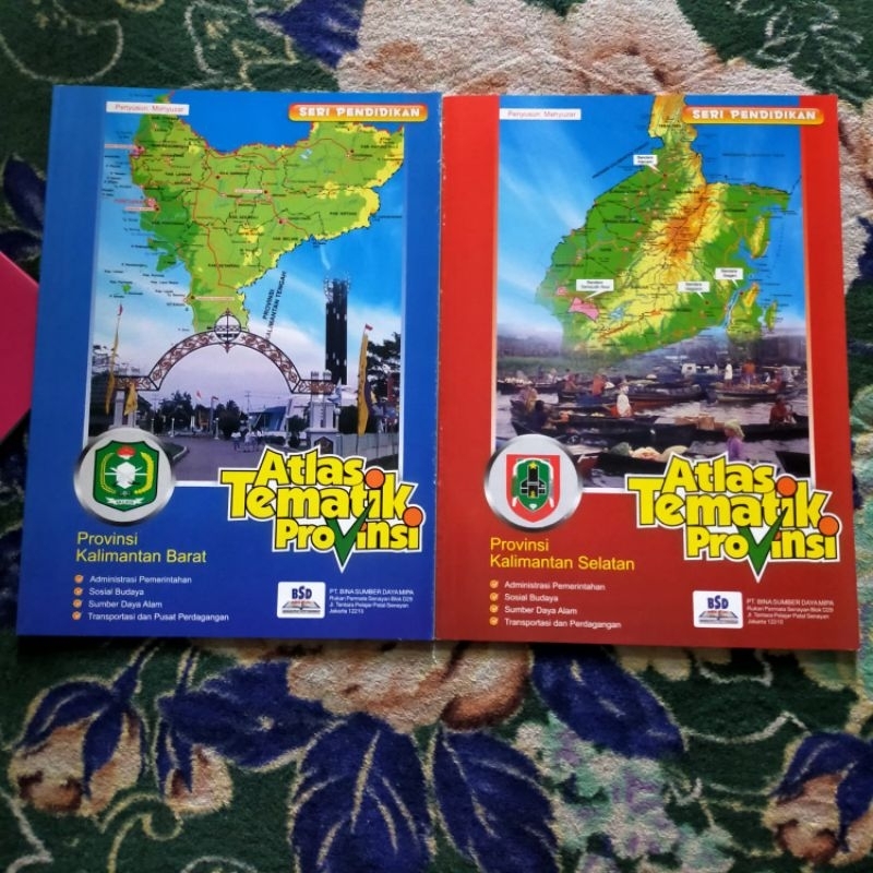 Jual ORIGINAL BUKU PETA ATLAS TEMATIK PROVINSI KALIMANTAN BARAT ...