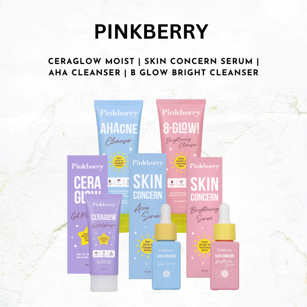 Jual PINKBERRY Skin Corcern Serum | CeraCalm B5+ Gel Moist | Ceraglow ...