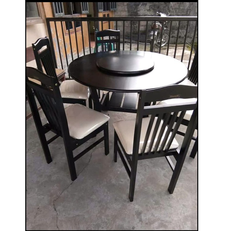 Jual Dinning Set Meja Makan Bulat Ekonomis Putaran | Shopee Indonesia