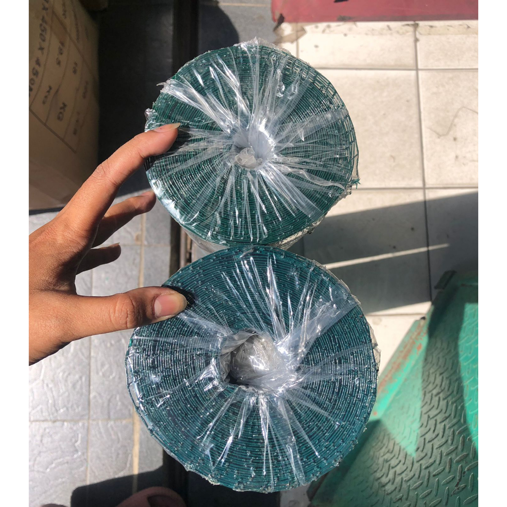 Jual KAWAT LOKET PVC RAM 1/2 1/4 PER ROLL / KAWAT KANDANG / KAWAT RAM ...