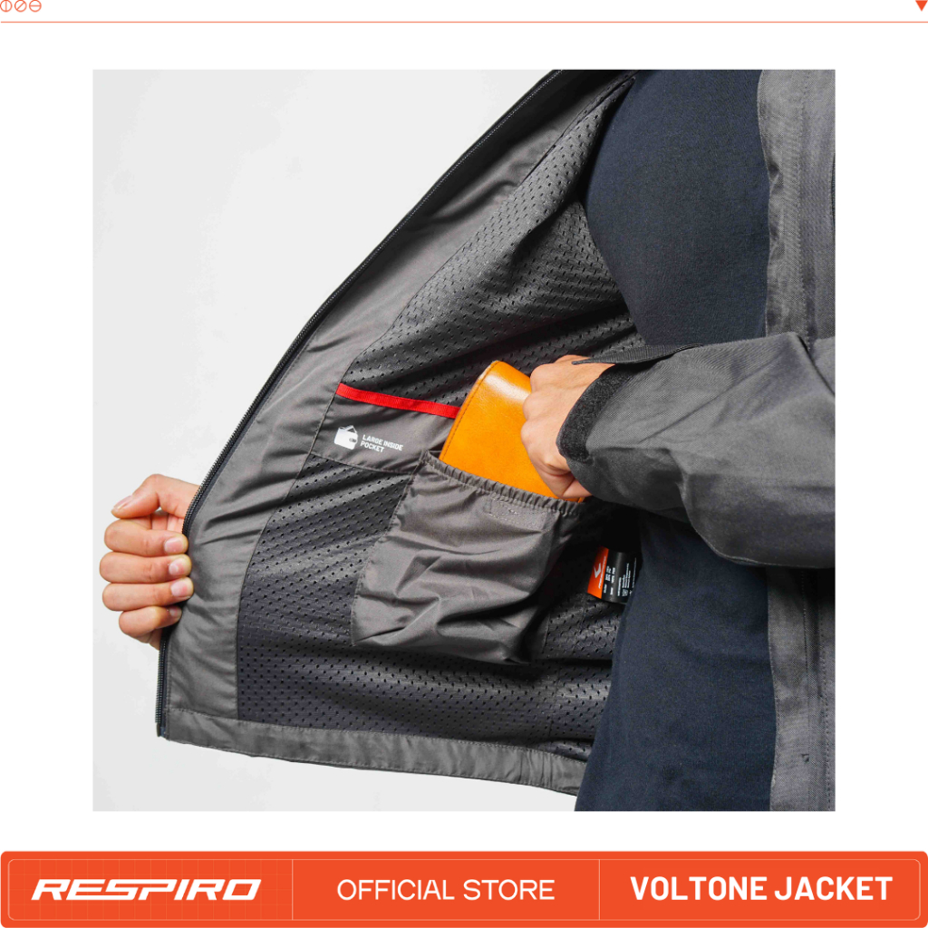 Jual Respiro Jaket VOLTONE | Jaket Motor Harian Pria Windproof | Shopee Indonesia