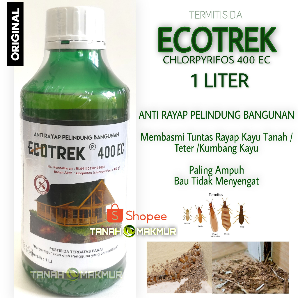 Jual ANTI RAYAP ECOTREK 1 LITER BASMI RAYAP TERBAIK ECOTREX 400EC 1 L ...