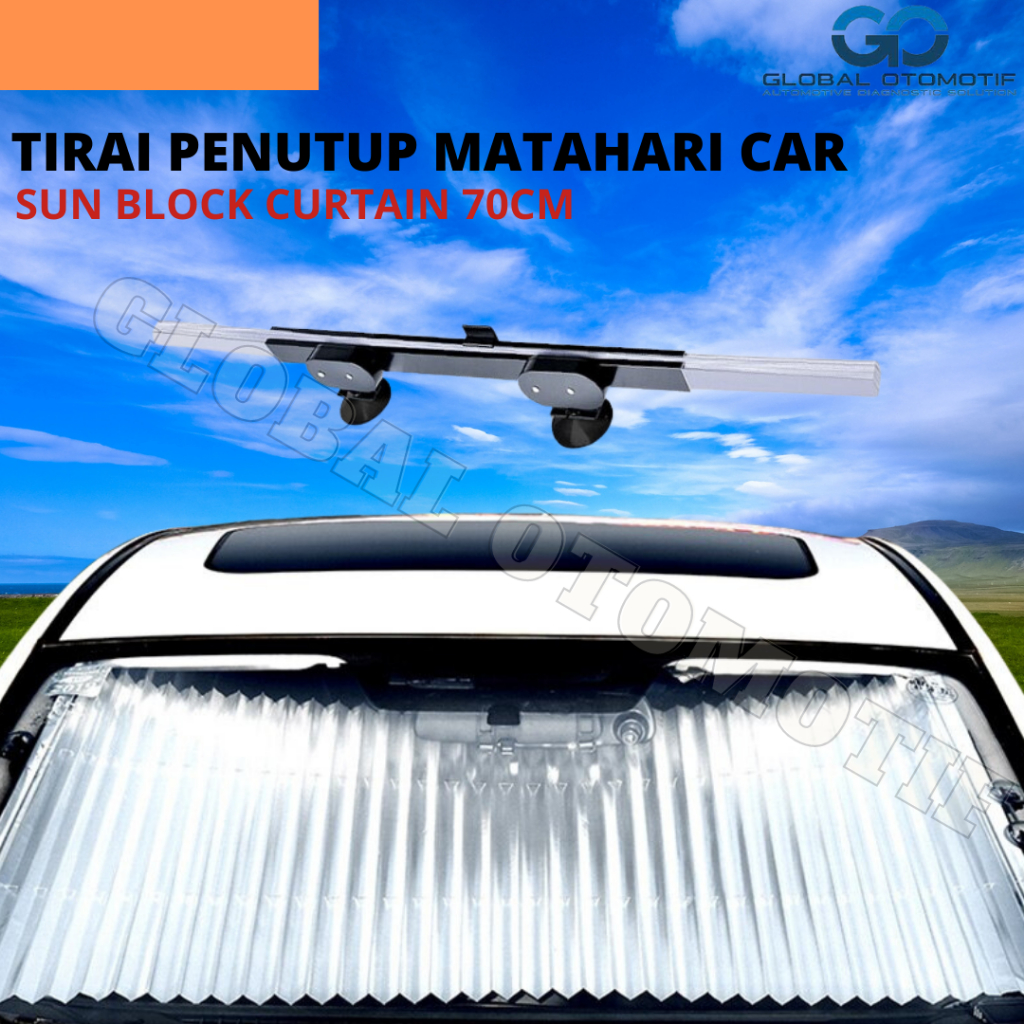 Jual Tirai Penutup Matahari Car Sun Block Curtain 70cm | Shopee Indonesia