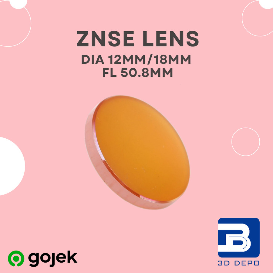 Jual ZnSe Lens for CO2 Laser Cutting Engraving Dia 12mm/18mm/20mm FL 50 ...