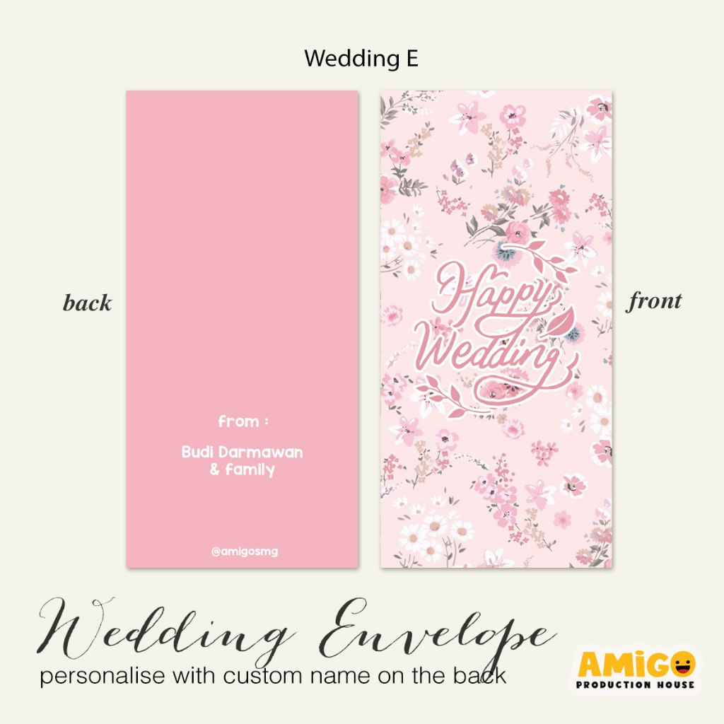 Jual Angpao Wedding Amplop Nikahan Amlop Pernikahan Premium Custom ...