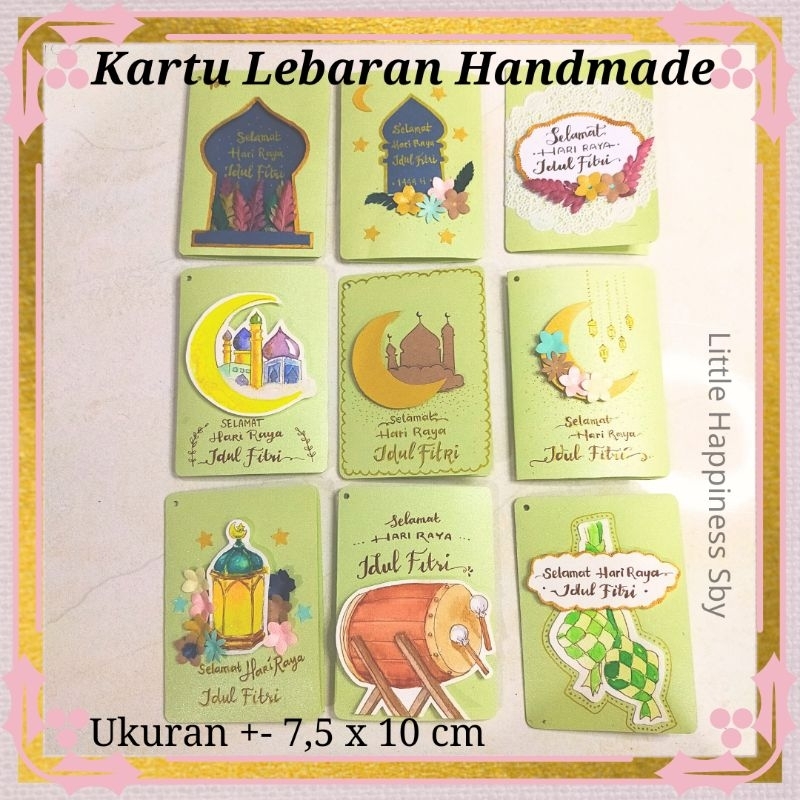 Jual Kartu ucapan Lebaran Idul Fitri 3D handmade mini 7,5x10cm cocok ...